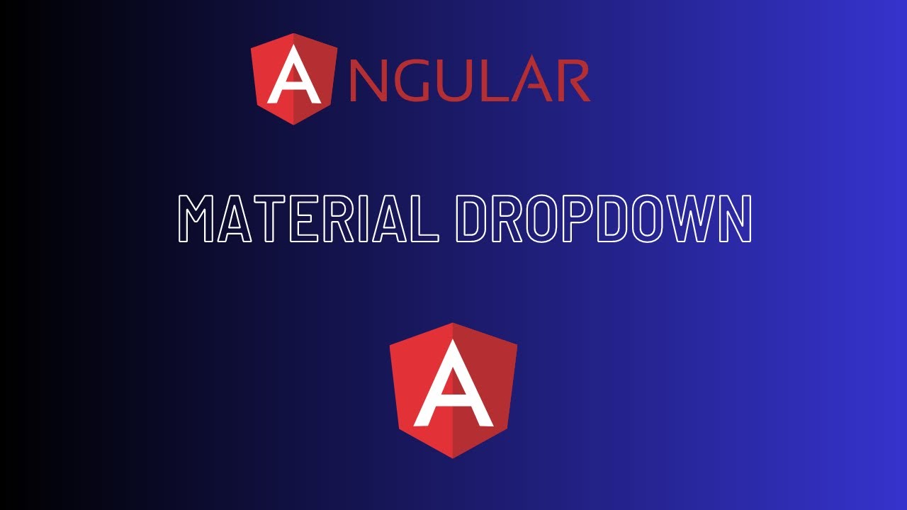 Angular Material Dropdown