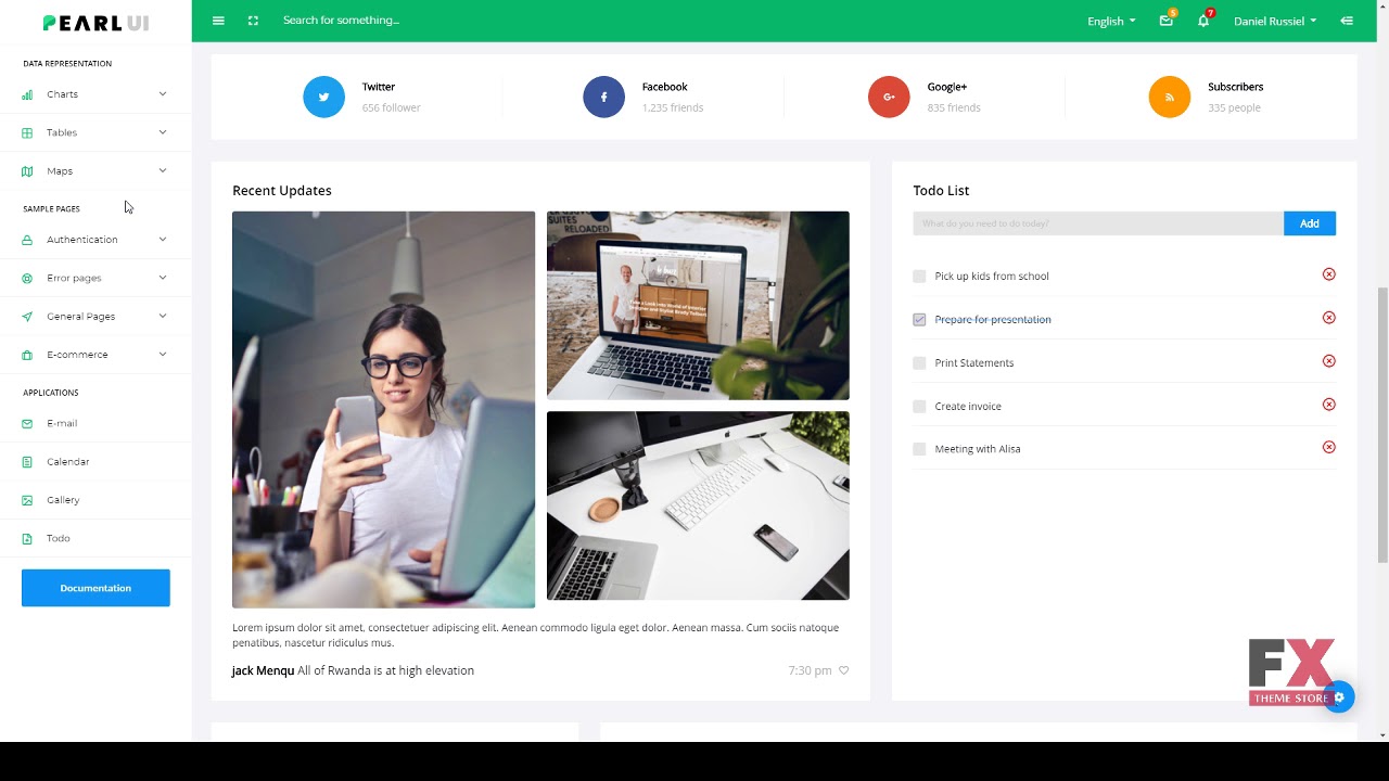 PearlUI Bootstrap 4 Admin Template + Angular 5 Starter Kit        Naz