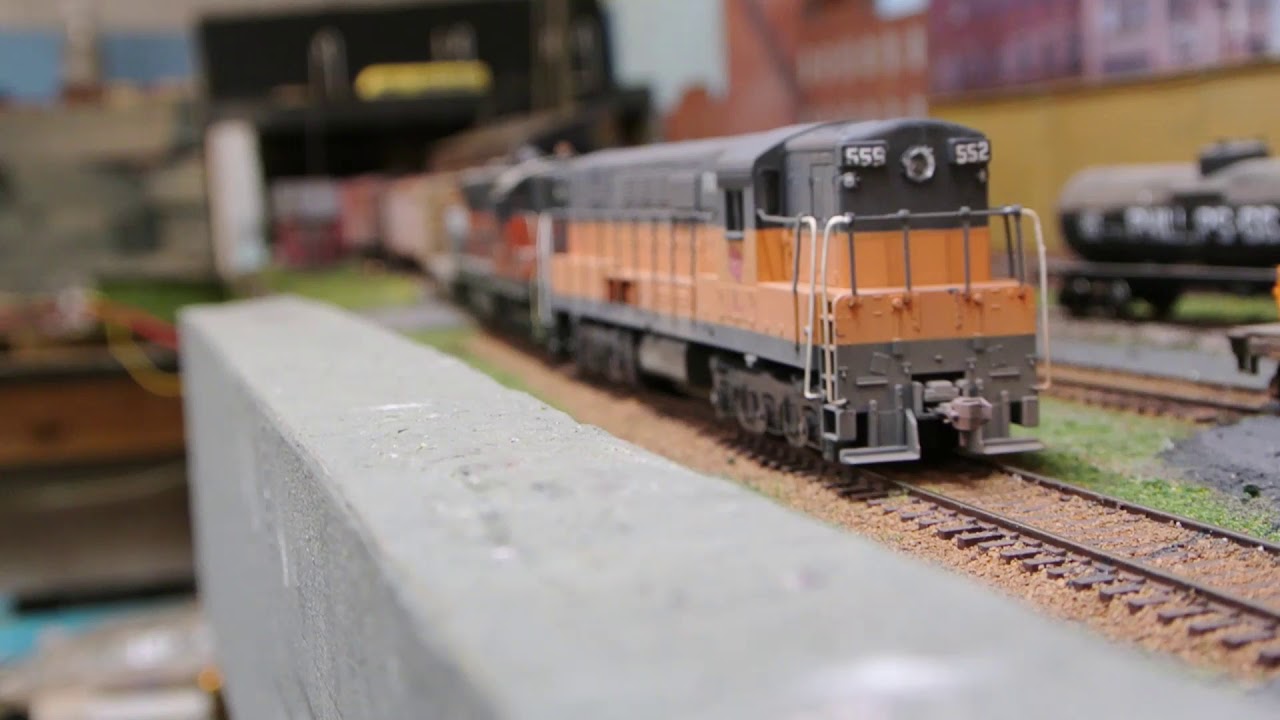 Milwaukee road FM H16- 66  runiing in the Twin cities.