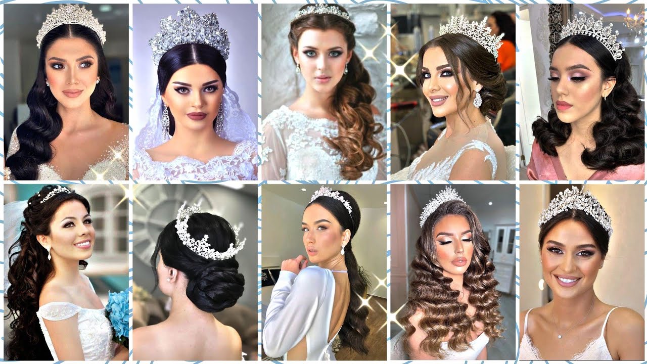 HERMOSOS PEINADOS PARA NOVIAS CON CORONAS 👑  2025 / MOST ELEGANT AND BEAUTIFUL WEDDINGS HAIRSTYLES