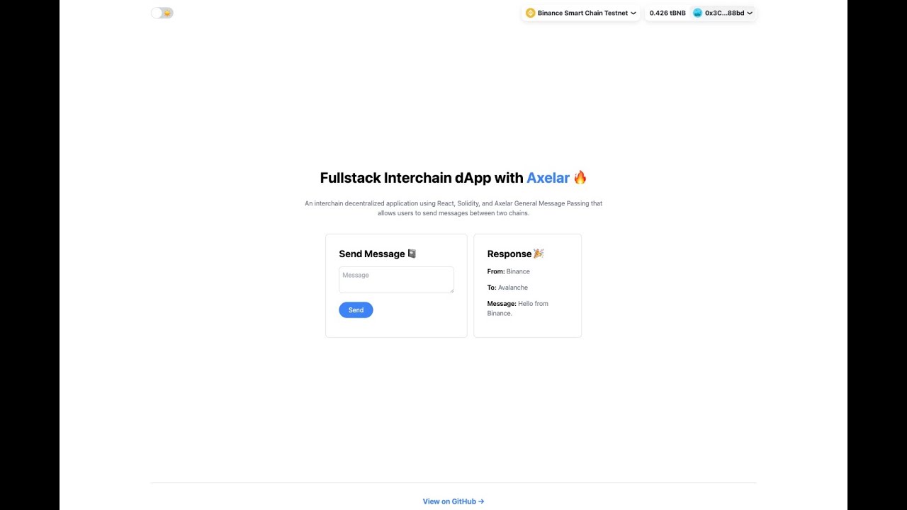 Fullstack Interchain dApp with Axelar
