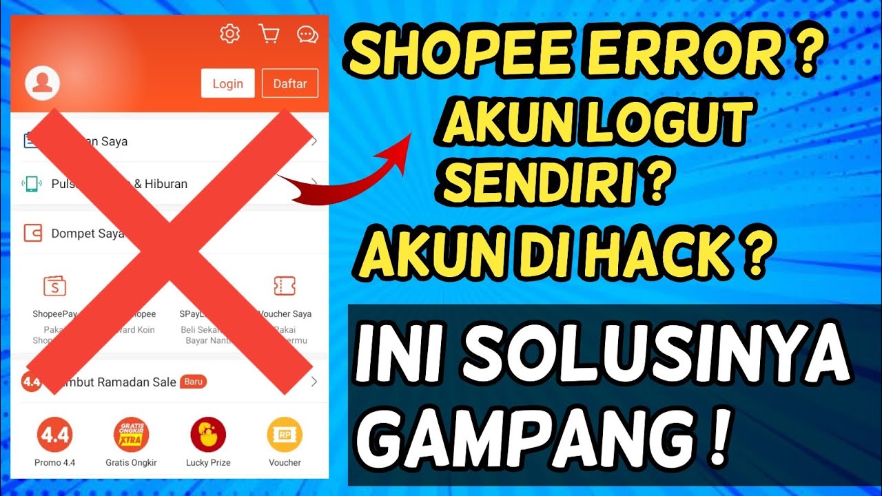 Akun Shopee ERROR ? Ini Solusi Terbaik 100% Berhasil !