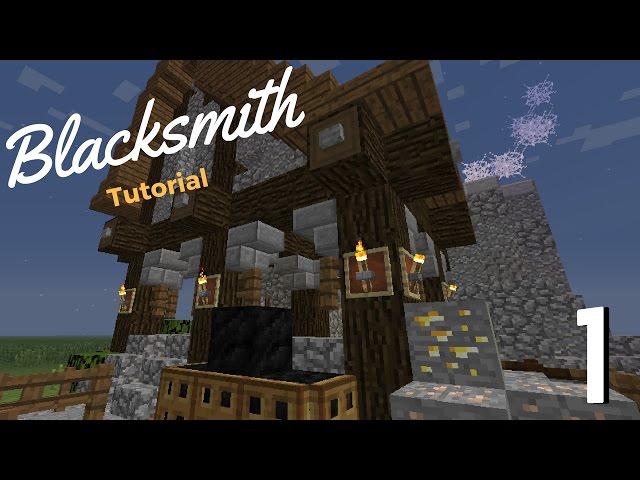 Rustic Blacksmith House and Forge Build Part 1 Minecraft Map
