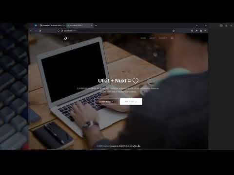 Let's Create a Simple but Elegant Website Landing Page with Nuxt 3 and UIkit 3 - Fedorae Education