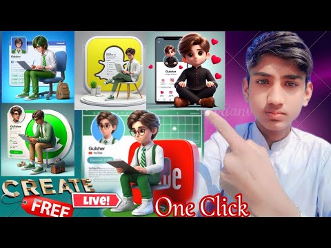 How to create 3D Al social media images | Ai portraits Trend 2024 | bing imag creator