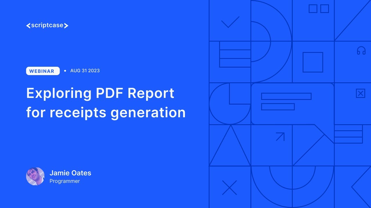 Scriptcase - Exploring PDF Report for receipts generation