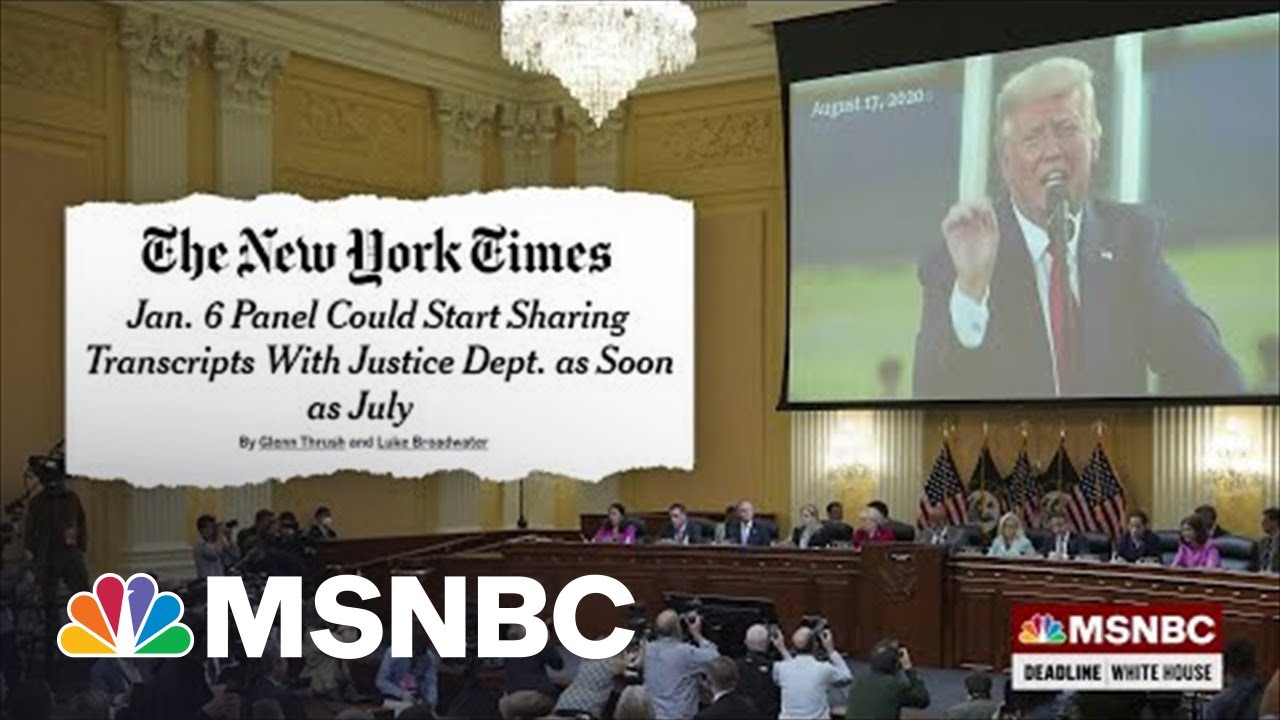 Jan. 6 Committee Cooperating With DOJ On Transcripts