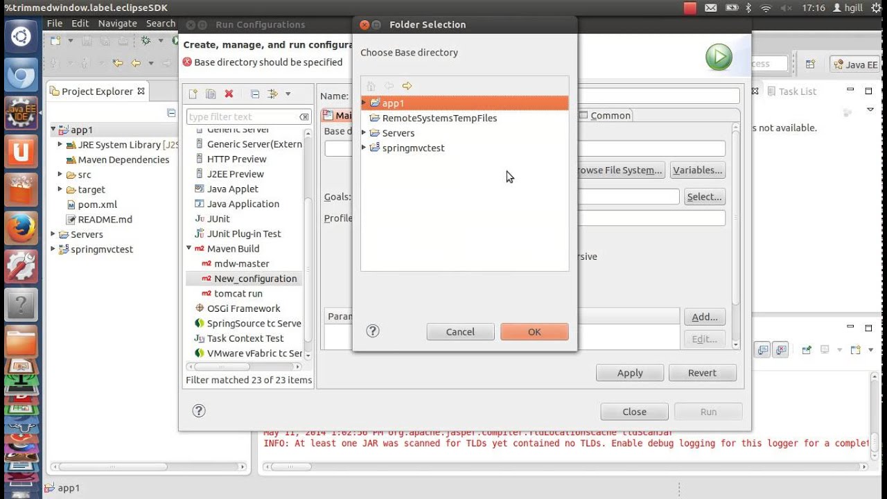 run maven project on tomcat using eclipse
