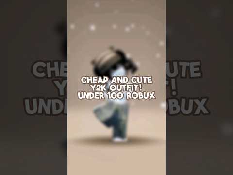 cheap and cute y2k outfit idea! (under 100 robux) #shorts #roblox
