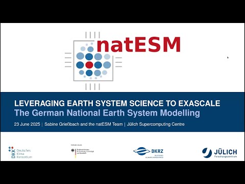 43rd HiRSE-Seminar: "Leveraging Earth System Science to Exascale" by Sabine Grießbach