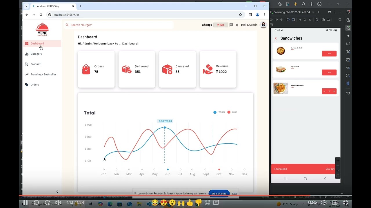 Restaurant Menu App Admin Panel: Master Your Products, Categories & Orders!