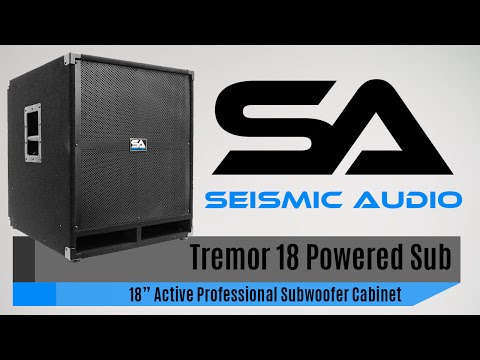 Seismic Audio Tremor-18 Active 1x18" Powered 500w Subwoofer | Reverb