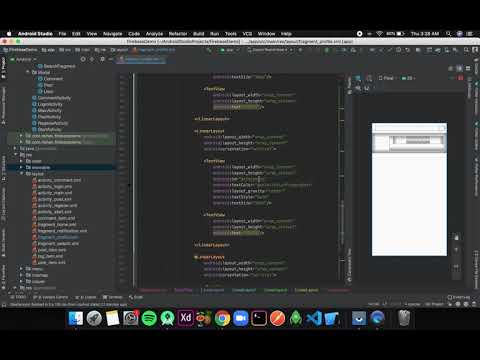 Learn Firebase Android Tutorial 30 Instagram Like App using Firebase Part 22 User profile UI ...