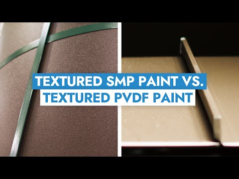 Sheffield Metals CoreLine™ Textured PVDF vs. Textured SMP Paint