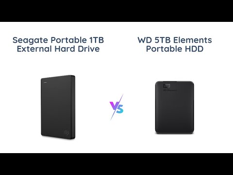 Seagate vs WD 1TB to 5TB Portable External Hard Drive Comparison
