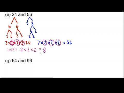 Year 7 Prime Factors Highest Common Factor