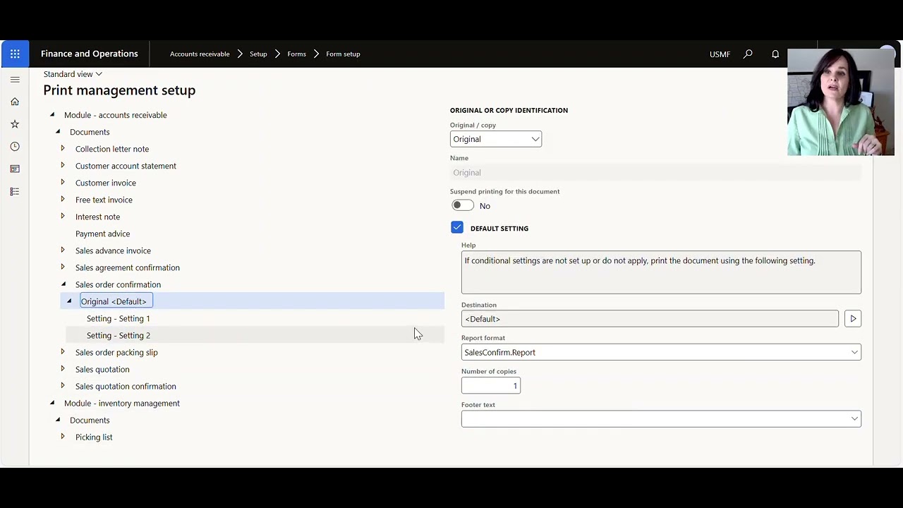 Print Management - How to print any printed form (i.e. SO Confirmation) based on predefined criteria