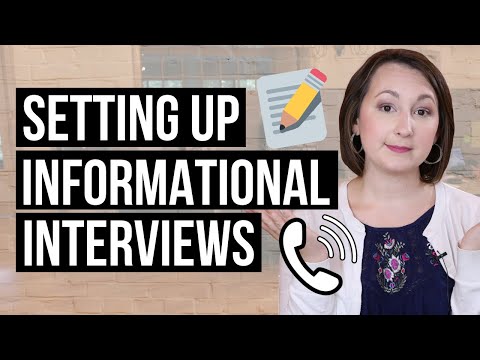 How To Set Up An Informational Interview