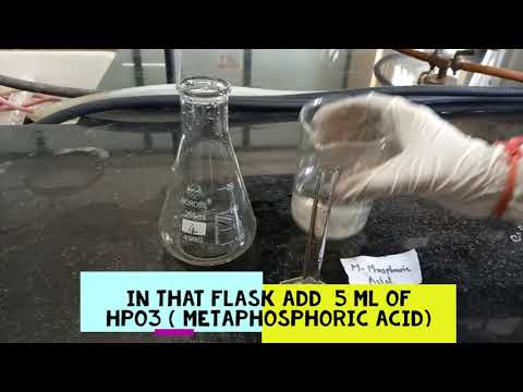 Determination of Ascorbic Acid by Dye method