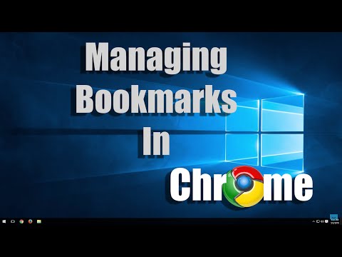 How to Manage Bookmarks in Google Chrome