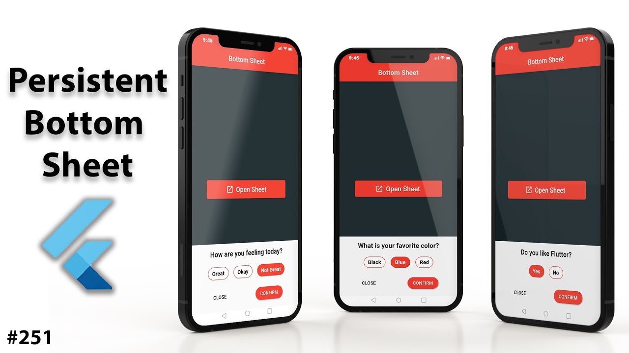 Flutter Tutorial - Persistent Bottom Sheet