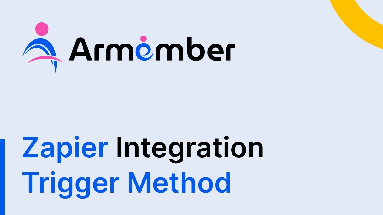 How to Integrate Zapier Trigger Method using ARMember Zapier Addon