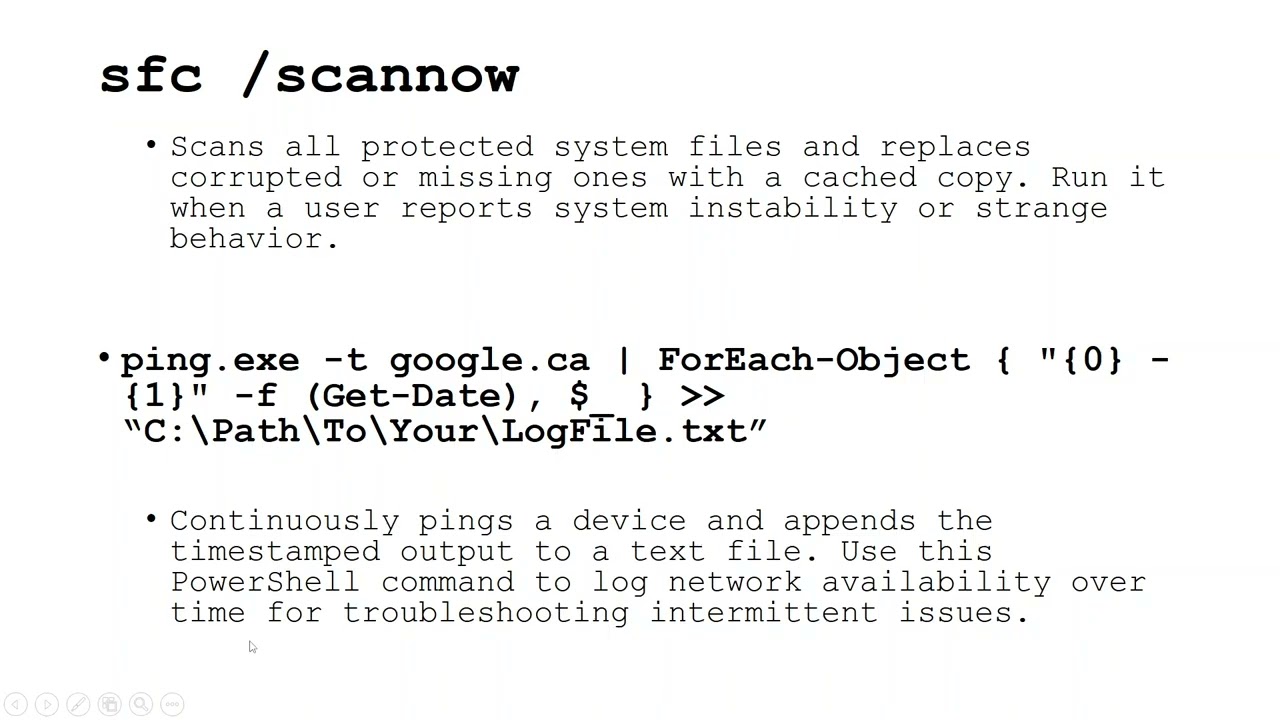 CMD cheat Sheets  for IT Support