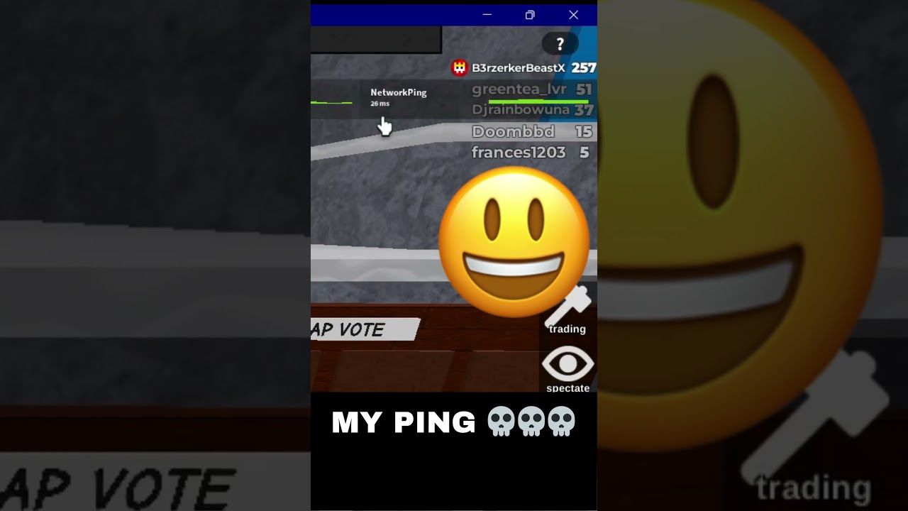 MY PING 💀💀💀  #roblox #fleethefacility #memes
