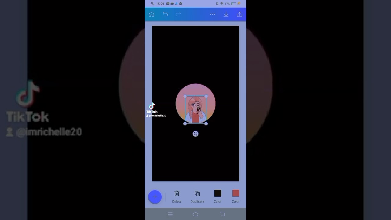 Make your own lockscreen wallpaper using the canva app