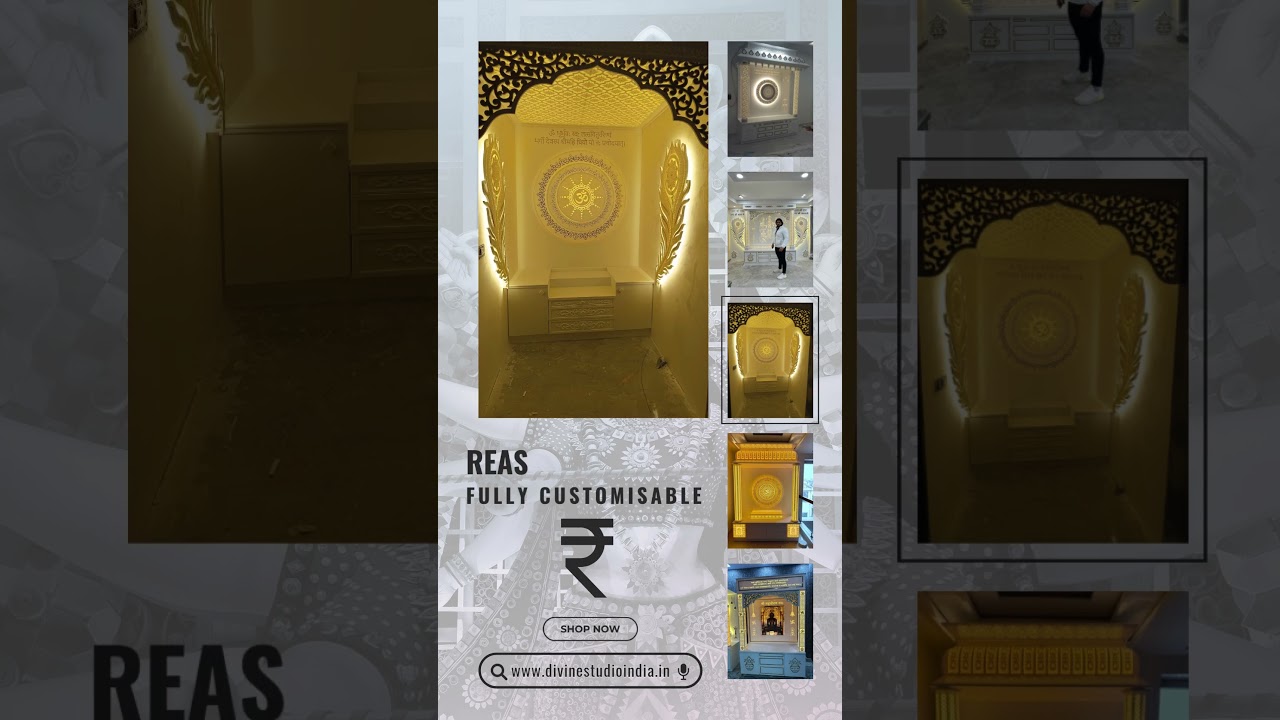 Upgrade your sacred space with the elegance of Corian marble mandirs.