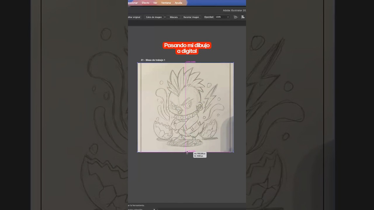 ¡No lo hagas así! ❌ Digitaliza tus DIBUJOS en ILLUSTRATOR fácil ✅ #shorts #arte #illustrator