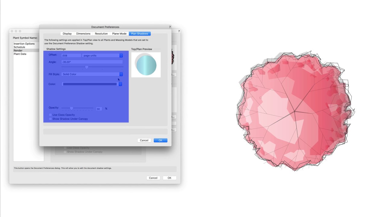Site Design - Plant Definition: Settings and Data