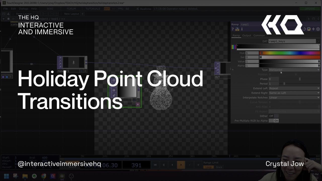 Holiday Point Cloud Transitions - TouchDesigner Tutorial 113