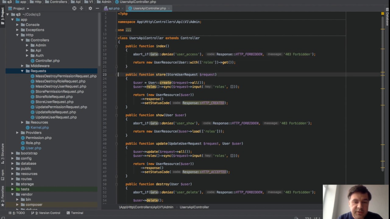 Laravel New User Registration via API POST Endpoint