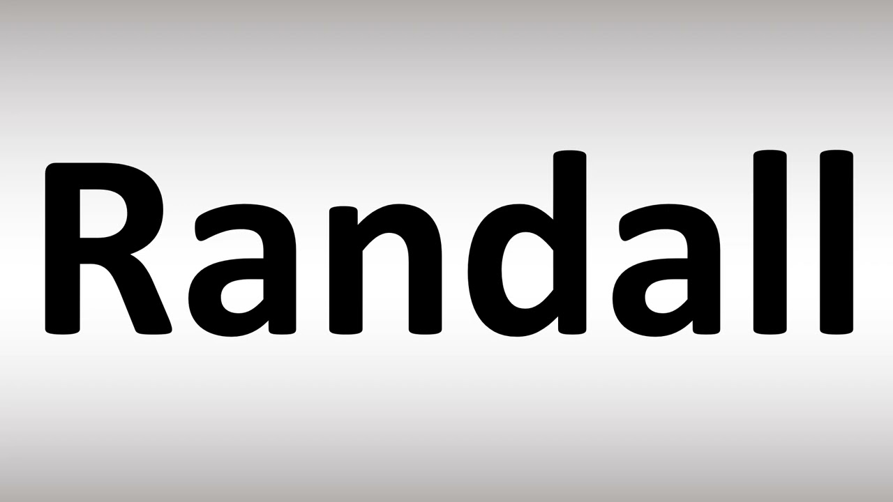 How to Pronounce Randall