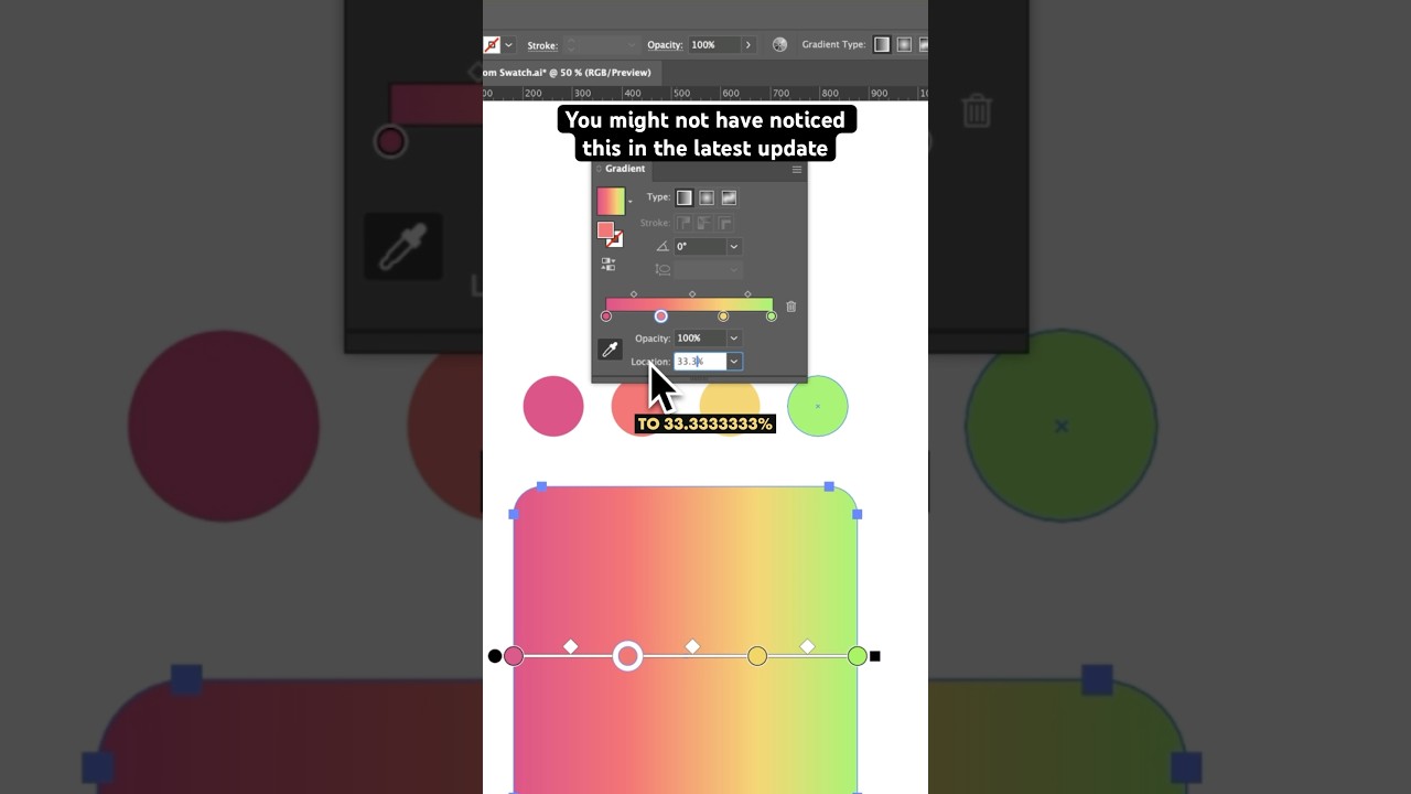 Gradients from the swatches panel?