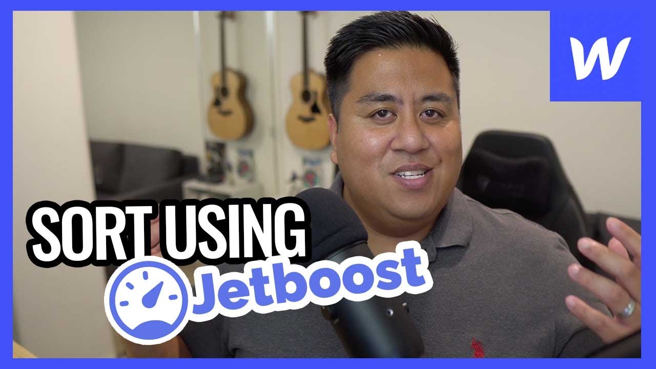 Webflow Tutorial - Sort Using a Select Element with Jetboost