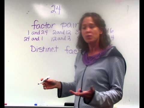 factor pairs