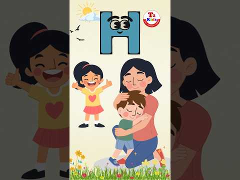 Words that start with H 'h' | H for Happy | H for Hug #shorts #kidslearning #preschool
