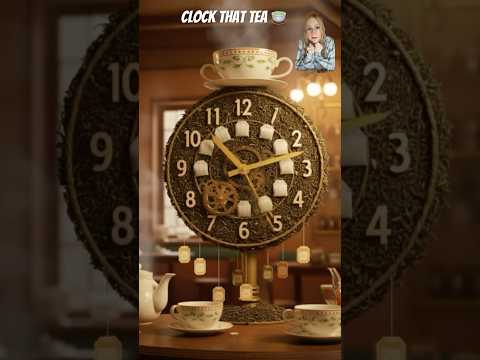 Clock that tea 🍵 My Tea is on the clock 🕰️ 🤔🤣Subscribe Like 👍 #funny #comedy #dreamscreenai