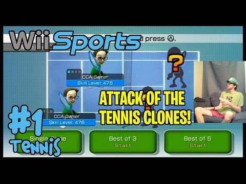 Wii Sports (Wii/480p) - Episode 1 - ATTACK OF THE TENNIS CLONES!
