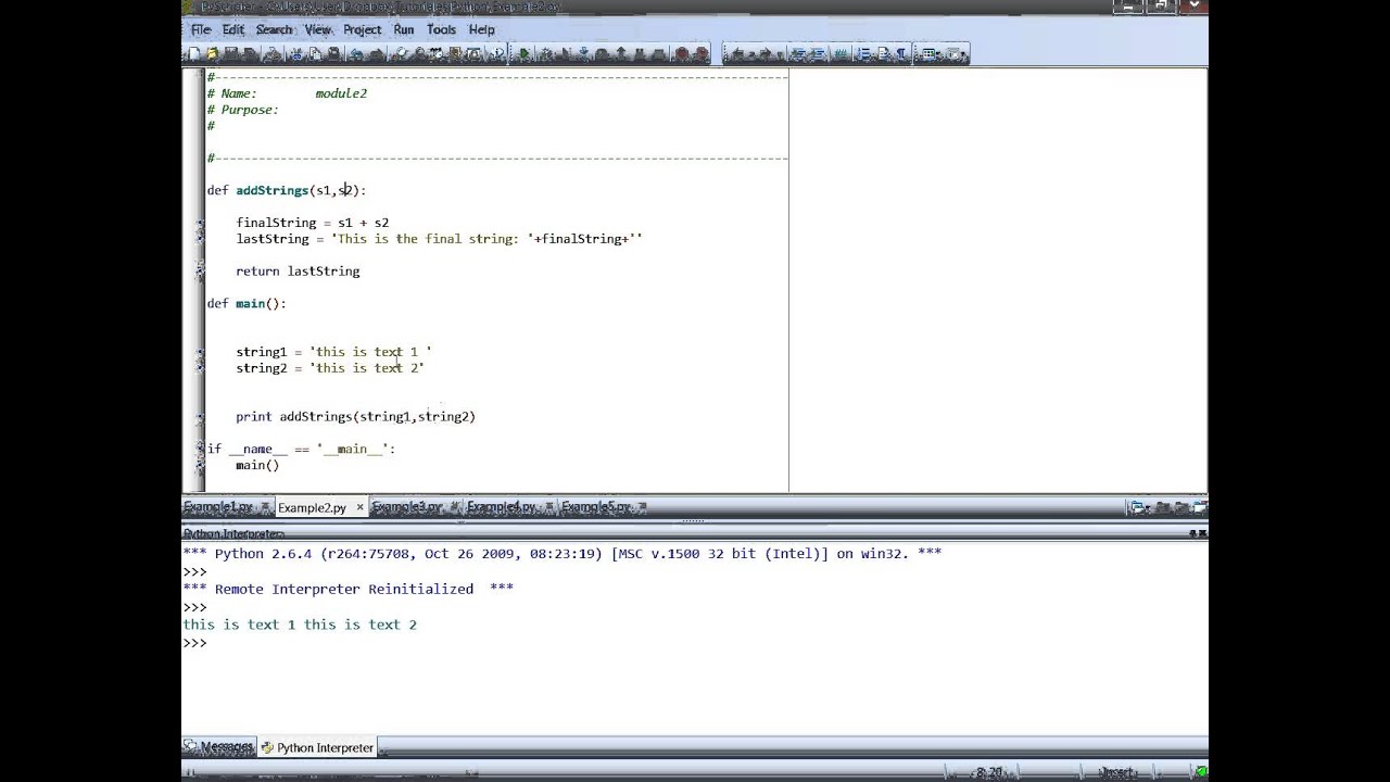 Python Tutorial 2 - Strings and Functions