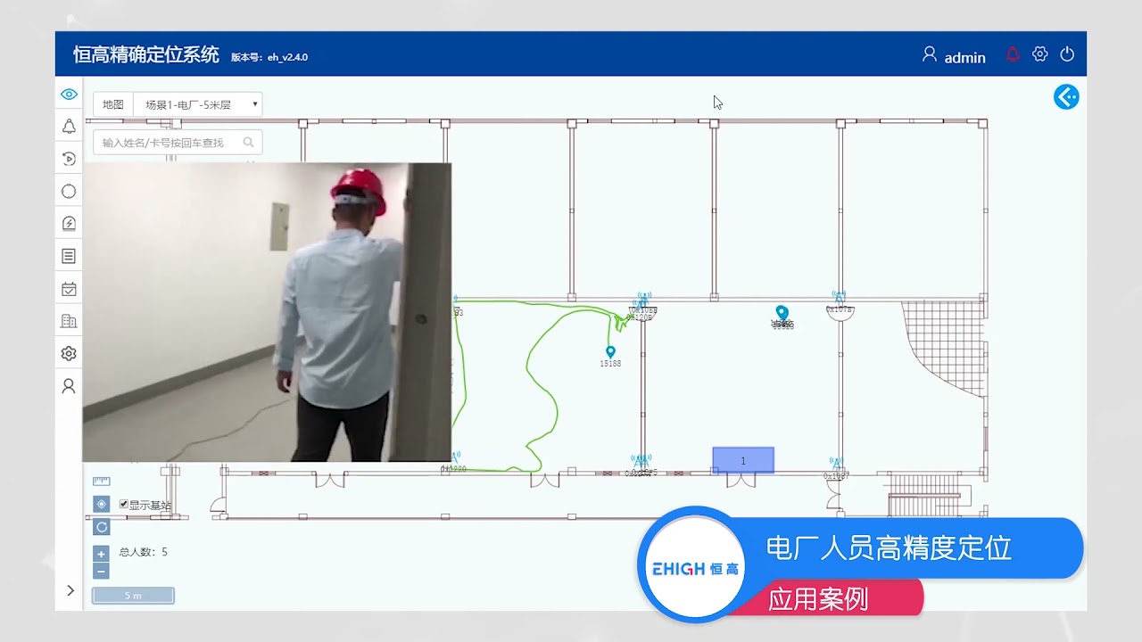 EHIGH UWB RTLS Real time location tracking Video Collection