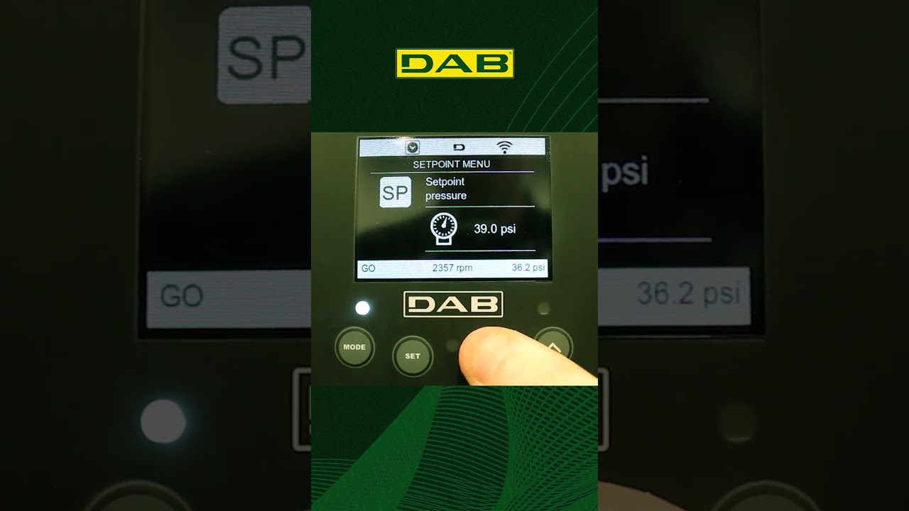How to set the pressure on DAB EsyBox and EsyBox Mini 3 Pumps #shorts