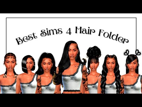 BEST URBAN CC HAIR PART 8💇🏾♀️ GET YOUR SIMS THE BEST HAIRSTYLES 💇🏾♀️!! FOLDER AND CC LINKS BELOW!