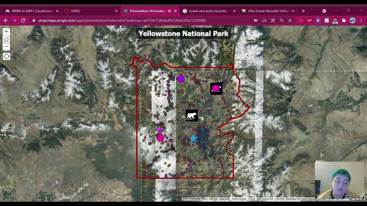 Yellowstone National Park: Education through  ArcGIS Web Maps