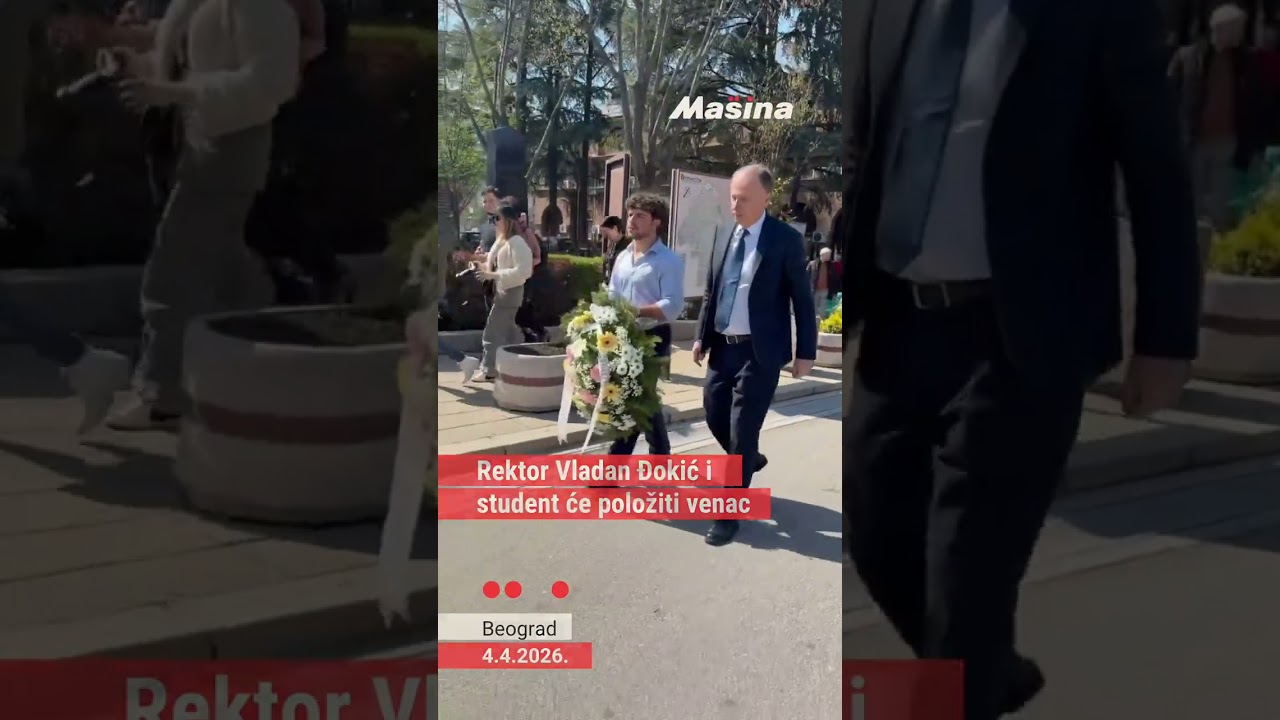 Rektor Vladan Đokić i student će položiti venac