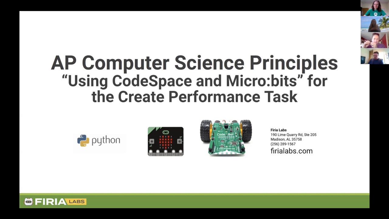 Using CodeSpace for the AP CSP Create Task
