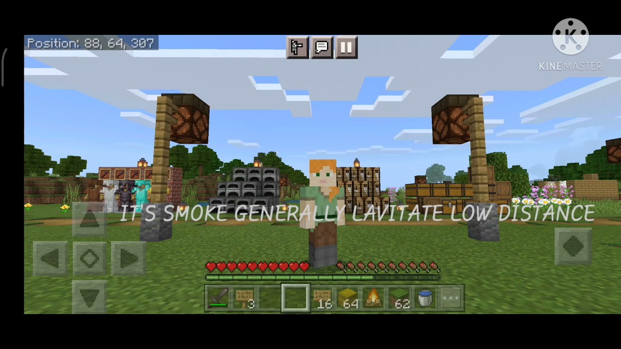 |MINECRAFT| HOW TO INCREASE HEIGHT OF CAMPFIRE'S SMOKE