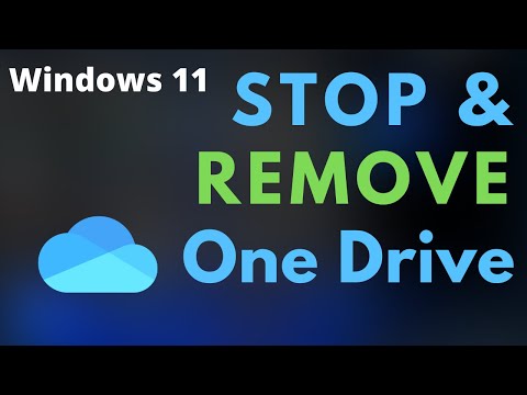 Remove OneDrive Completely Windows 11 - Stop OneDrive Windows 11